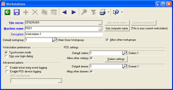 Device Management: Configuring store and workstation settings